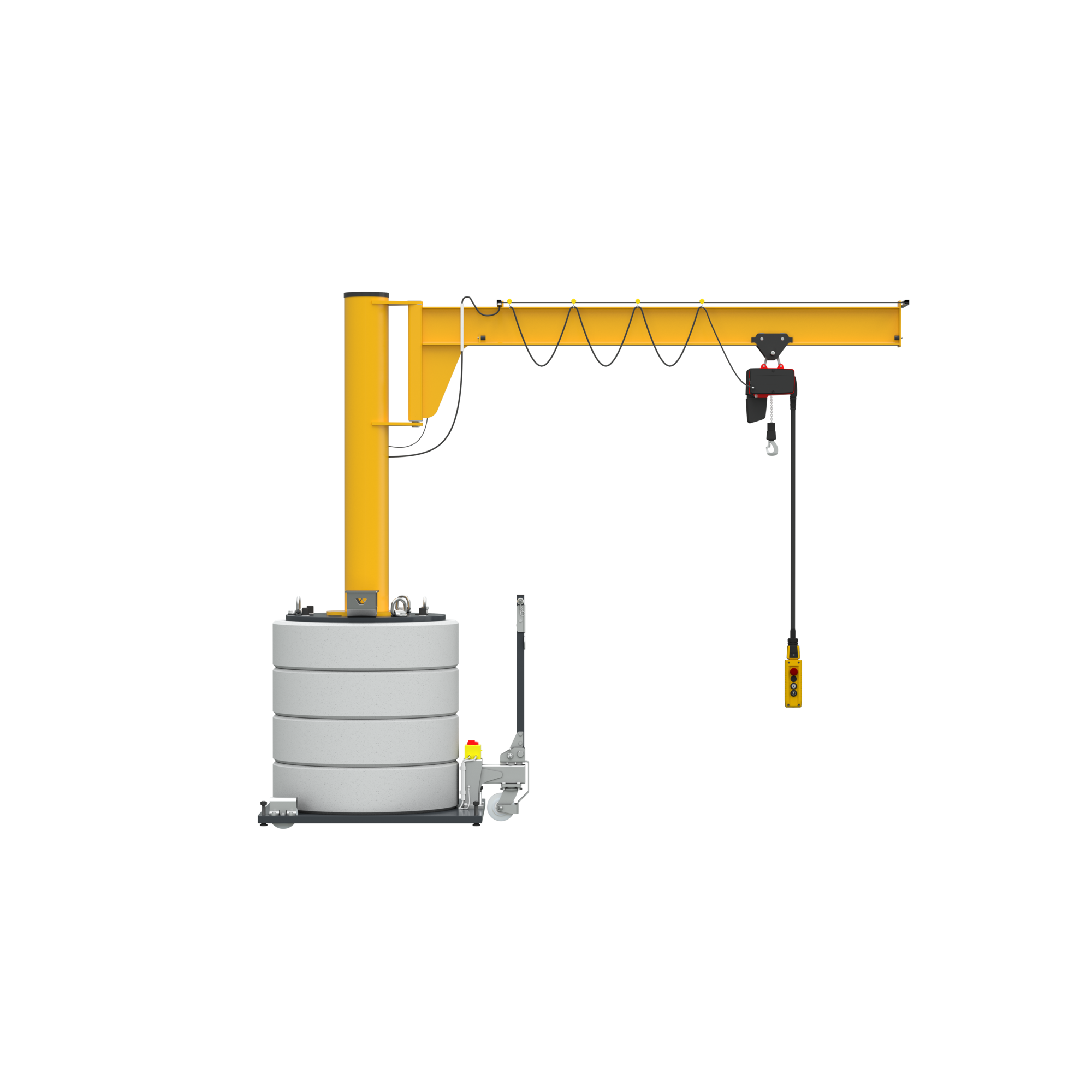 Vetter MOBILUS modular jib crane | Mennens Belgium