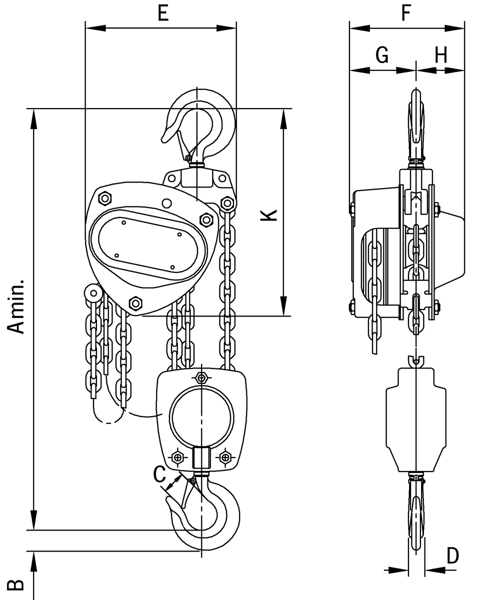 VSIII hand chain hoist | Mennens Belgium